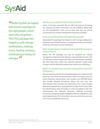 Case Study: Clayton Homes | PDF