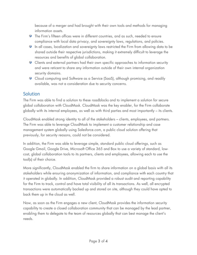 Case Study - Global Collaboration Multidisciplinary Professional Services | PDF