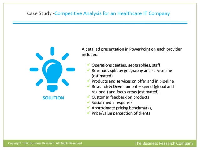 Case study competitive analysis for an healthcare it company | PDF