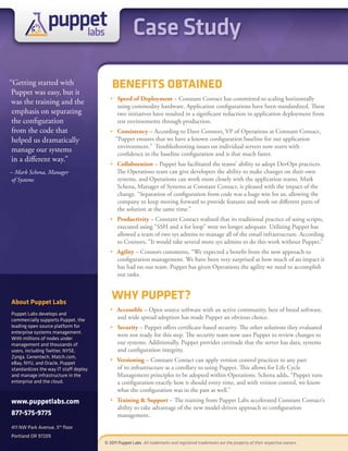 Constant Contact Puppet Case Study | PDF