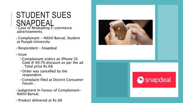 Case study- Consumer Protection (2018) | PPT