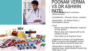 Case study- Consumer Protection (2018) | PPTX