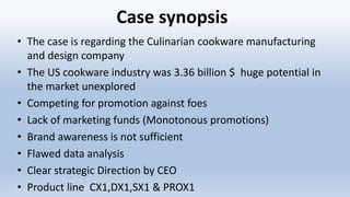 Case study culinarian cookware