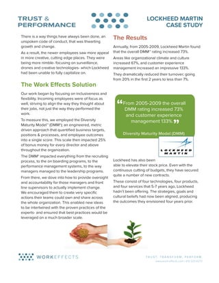 Case study-Lockheed Martin, reduces turnover by 13% | PDF
