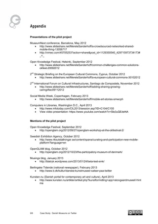 Case Study: Danish Museums on Twitter | PDF