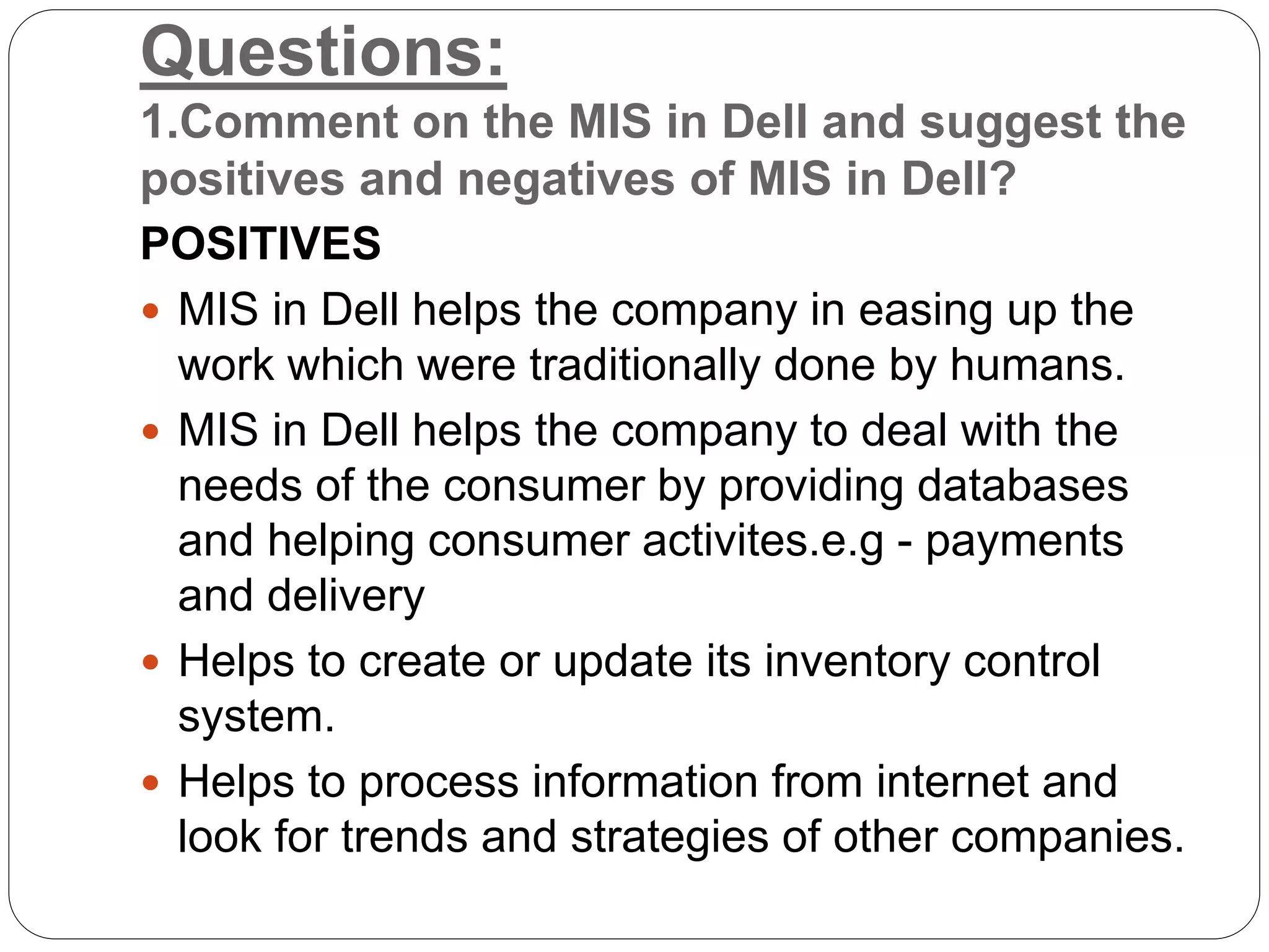Case study dell mis | PPTX