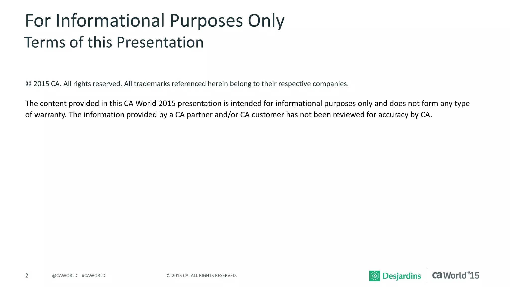 Desjardins Group Leverages CA Workload Automation as It Begins Its ...