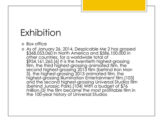 Case study despicable me 2 | PPT