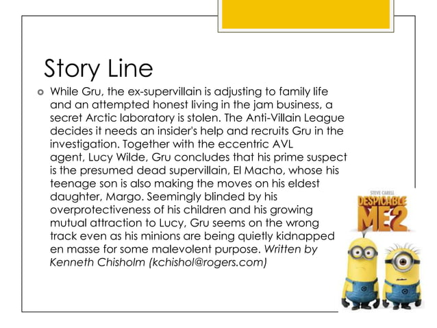 Case study despicable me 2 | PPT