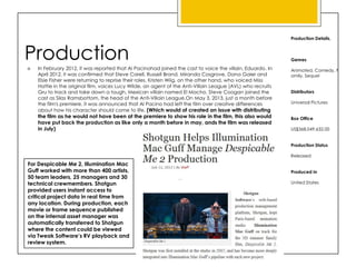 Case study despicable me 2 | PPT