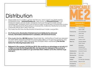 Case study despicable me 2 | PPT