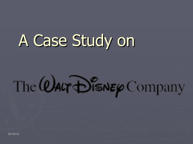 Case study disney | PPT