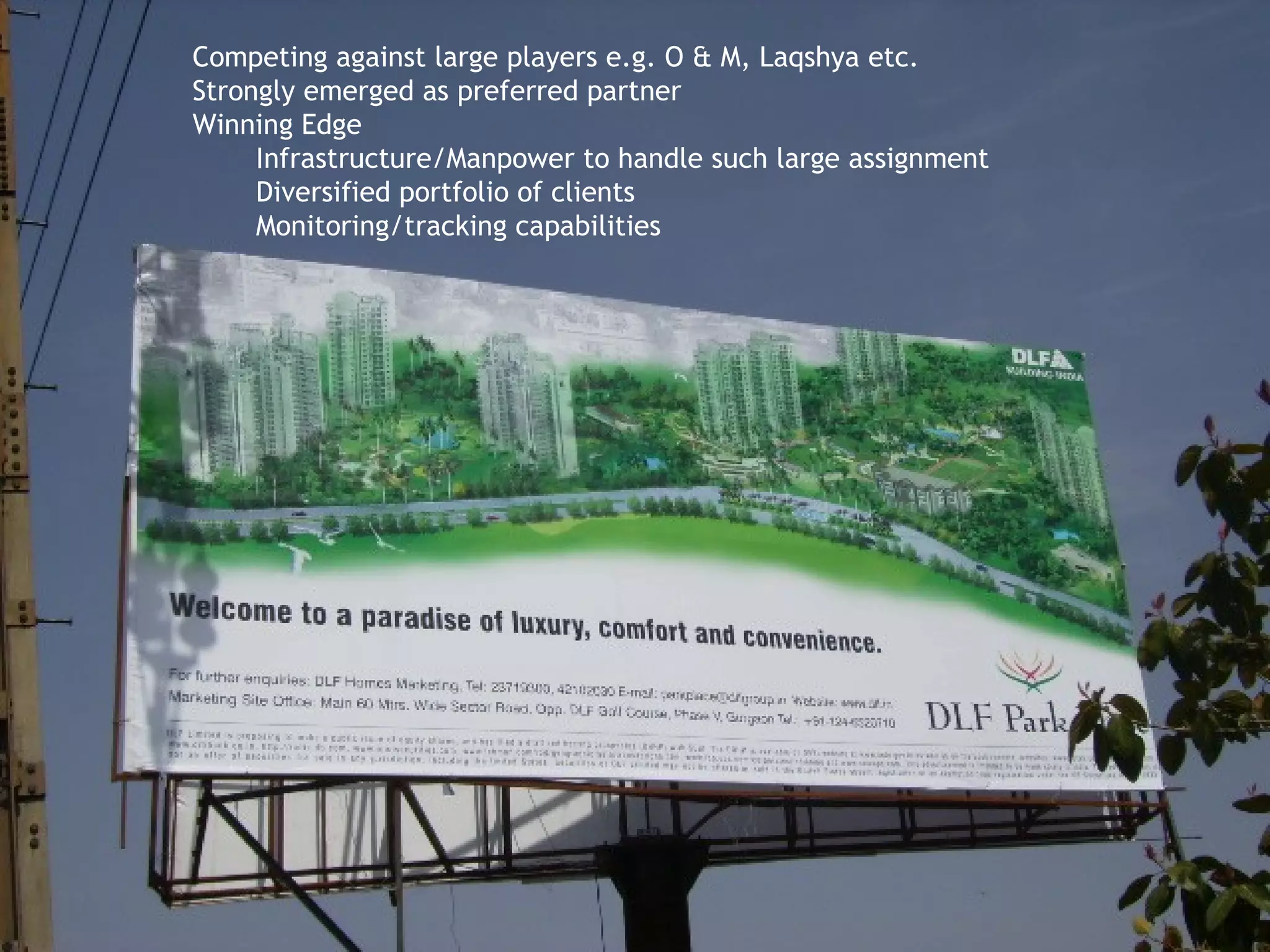 Dlf - Outdoor Branding Case Study | PPT | Business | Business and Finance