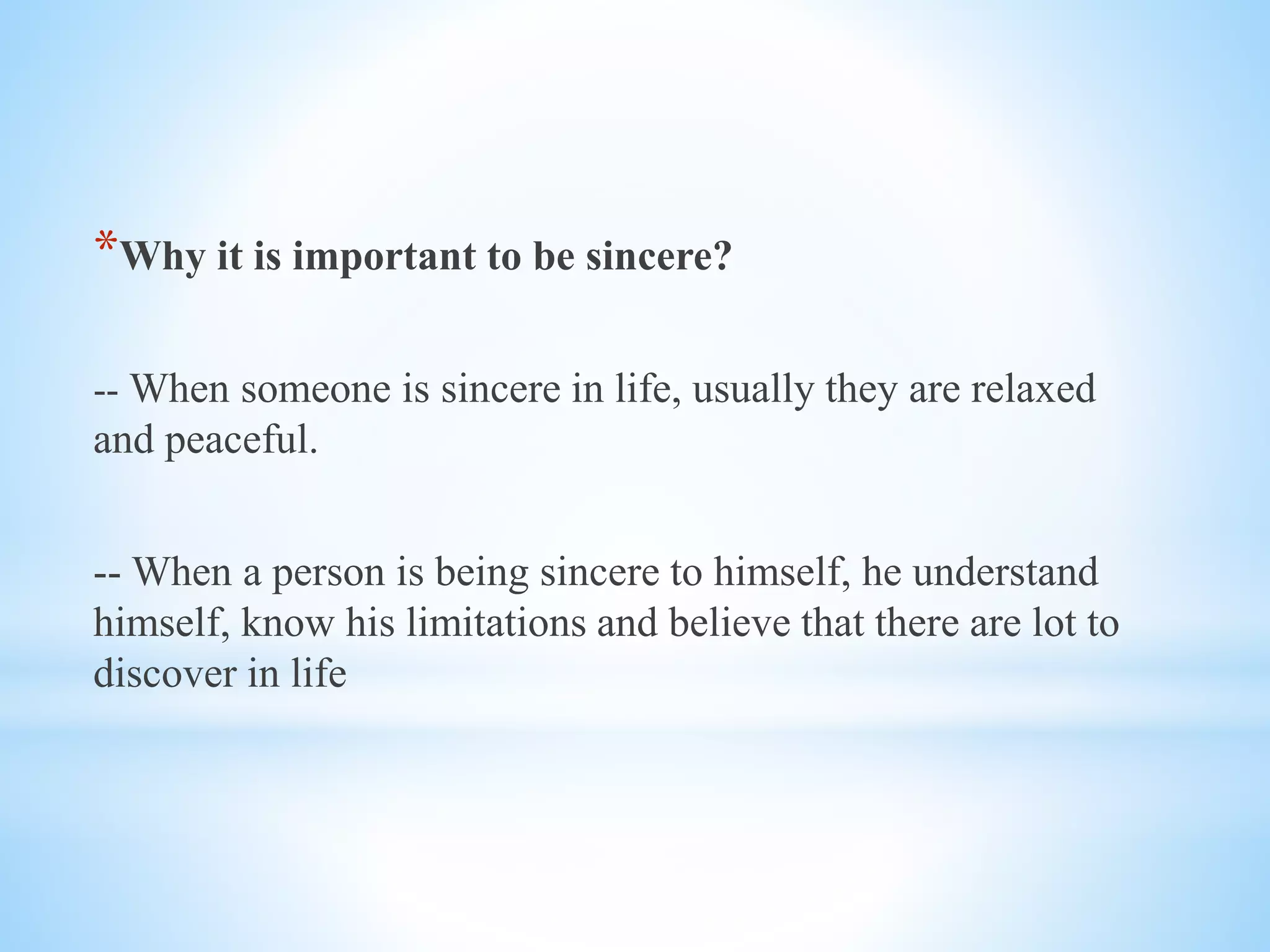 Case study does sincerity pay | PPTX