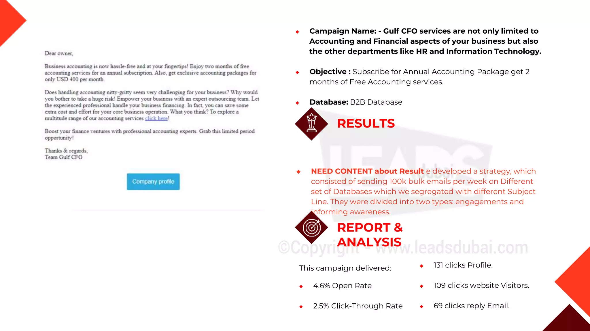 Email Marketing Case Study | PPT