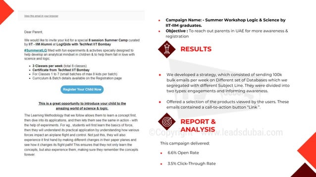 Email Marketing Case Study | PPT