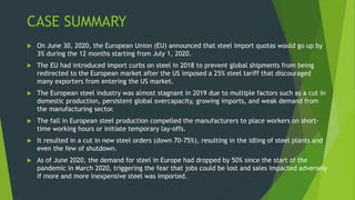 Case study european steel industry | PPTX