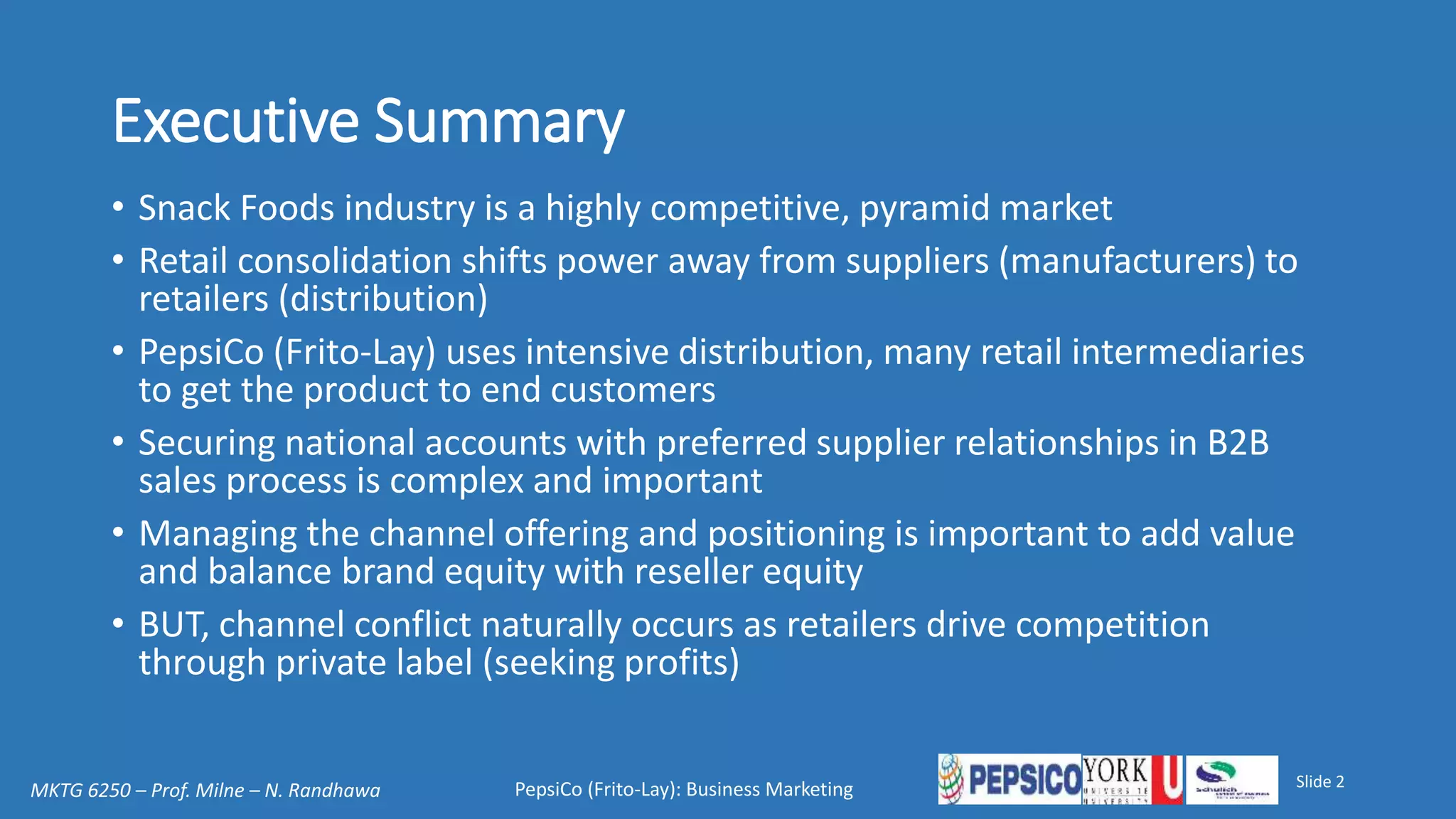 Case study - Exploring Channel Management at Pepsico Frito Lay | PDF