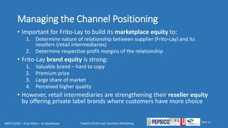 Case study - Exploring Channel Management at Pepsico Frito Lay | PDF