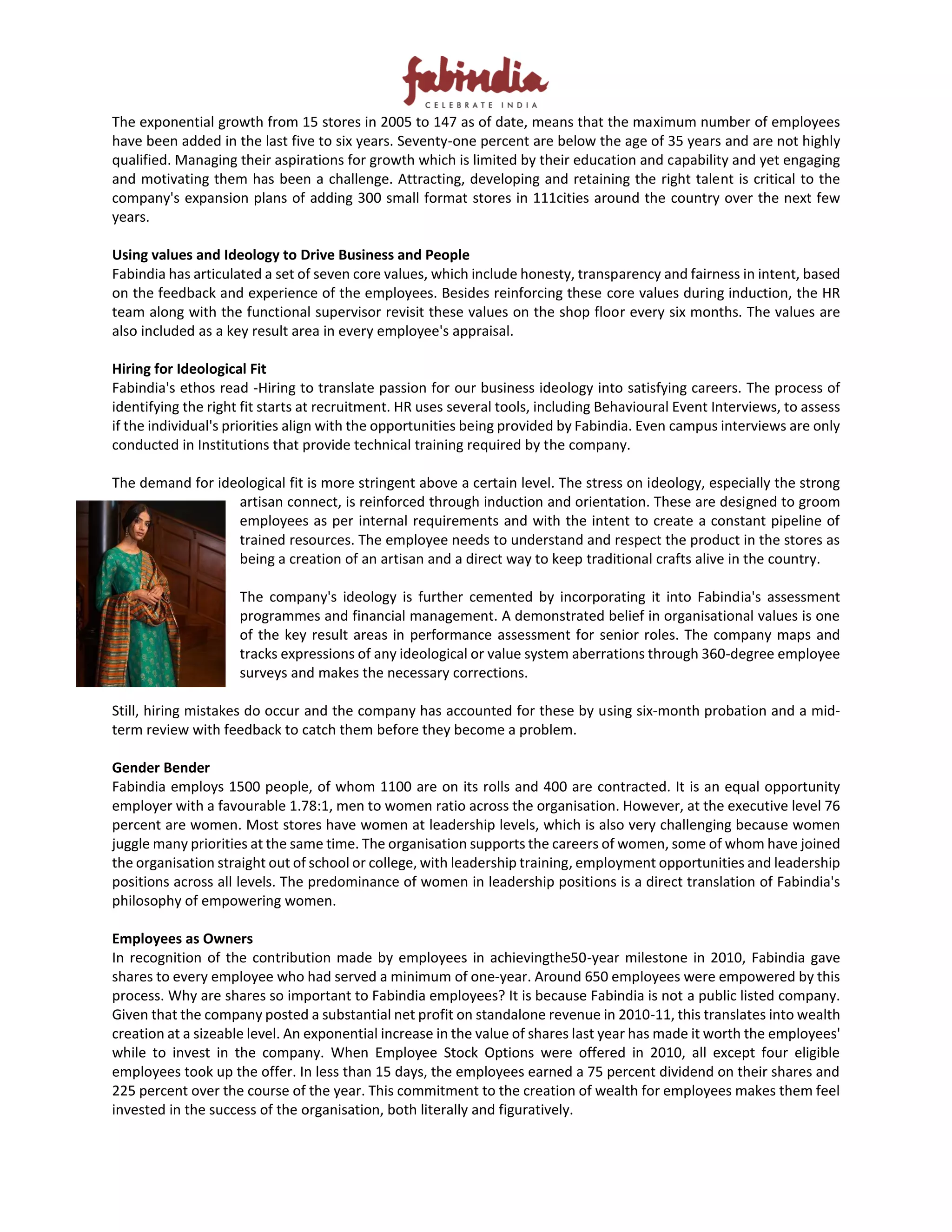 Case study fabindia | PDF