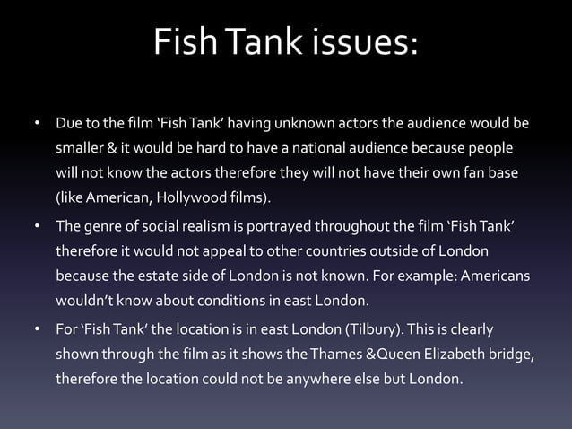 Case study fish tank | PPT