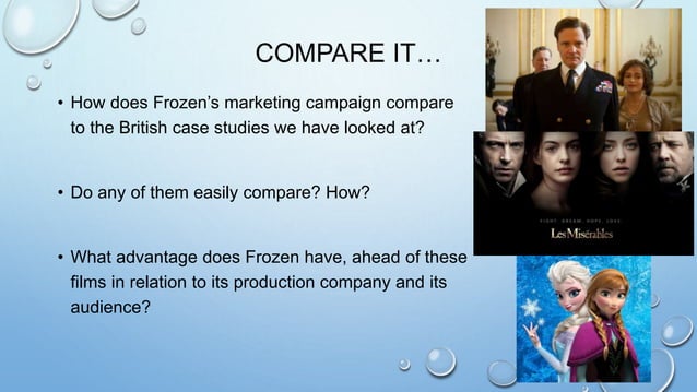 Unit G322 - Frozen (Case Study) | PPTX | Movies | Entertainment