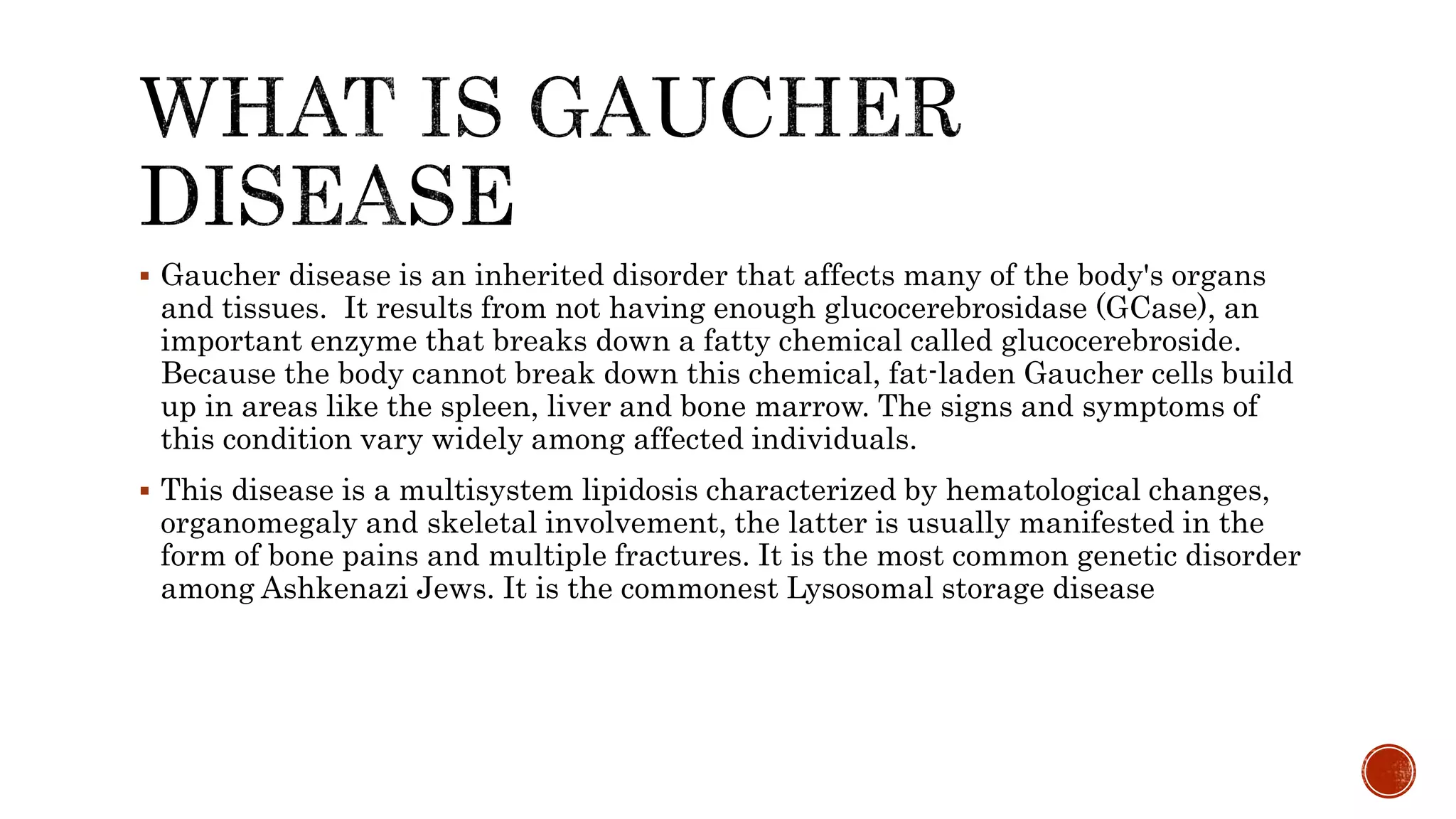 Case study - gaucher disease | PPTX