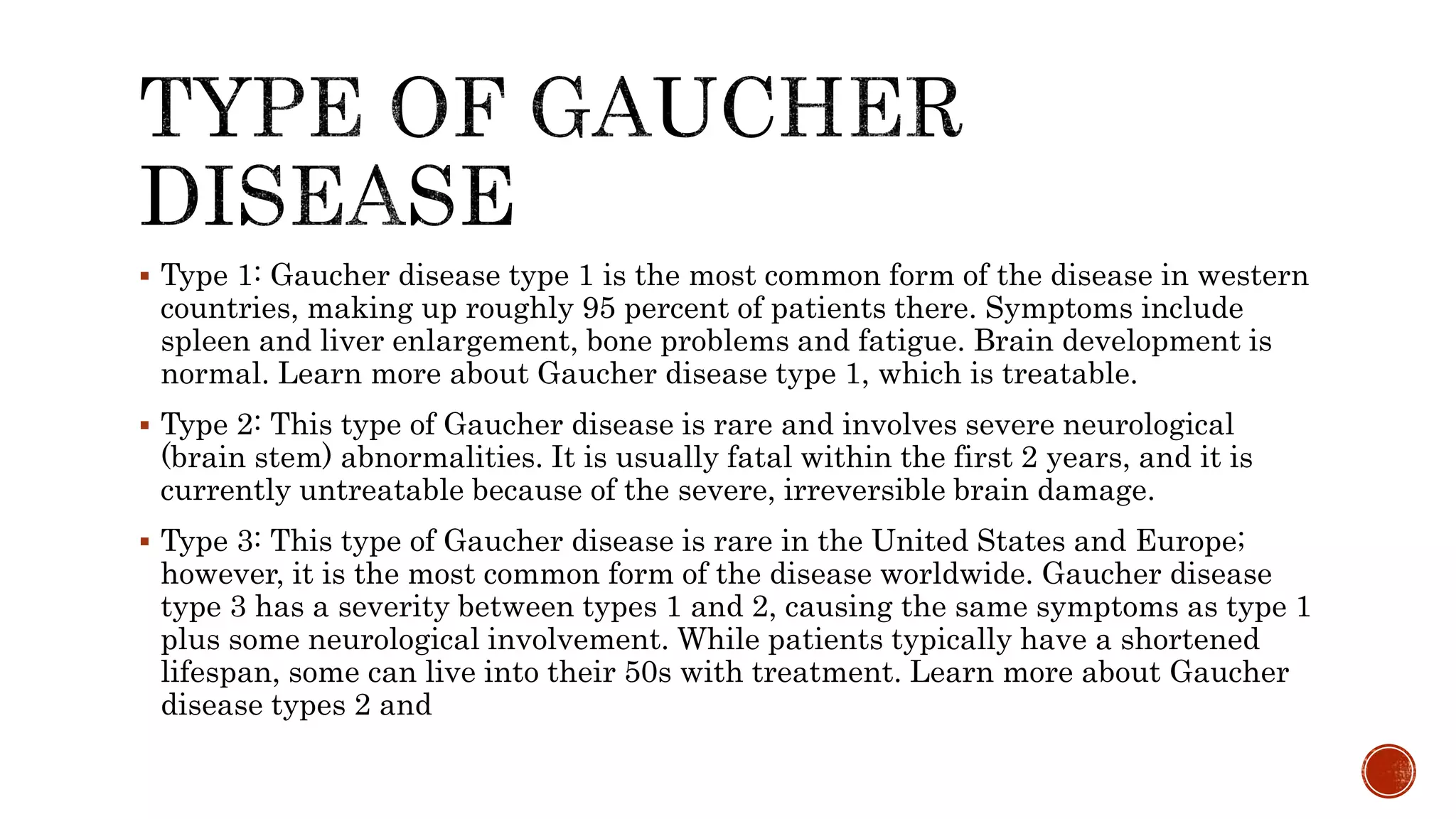 Case study - gaucher disease | PPTX