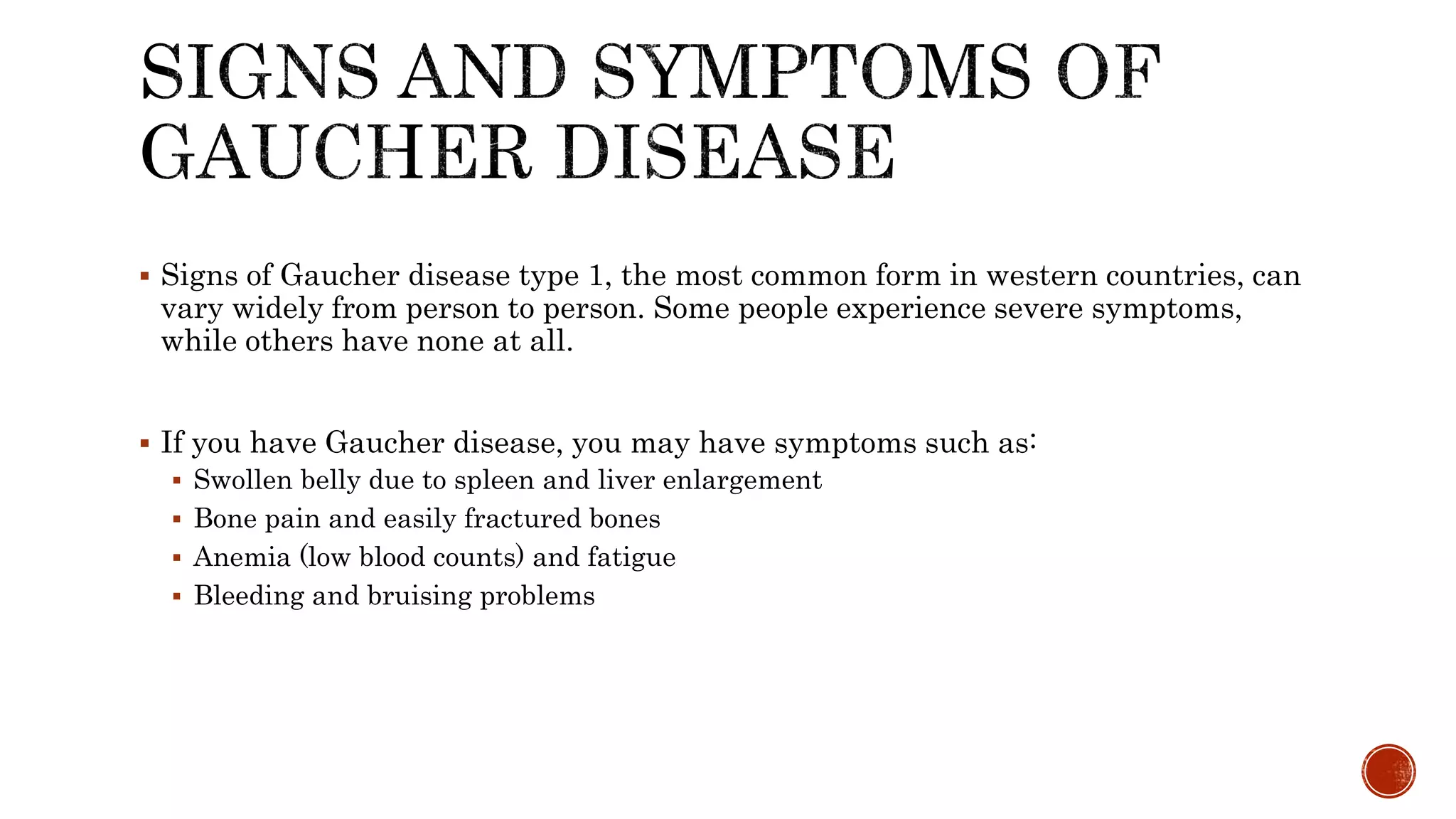 Case study - gaucher disease | PPTX