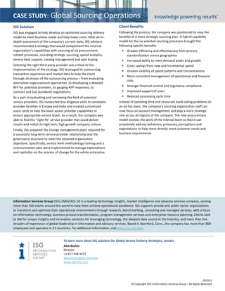 Strategy: Taking Global Sourcing Operations to the Next Level | PDF