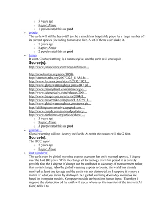 Case study global warming | DOC