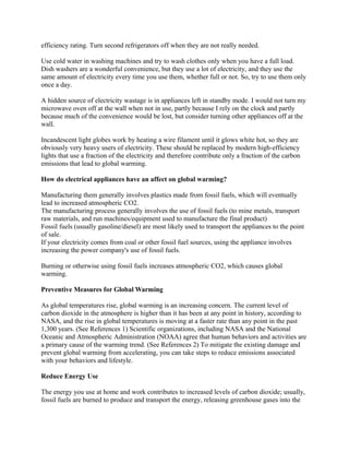 Case study global warming | DOC