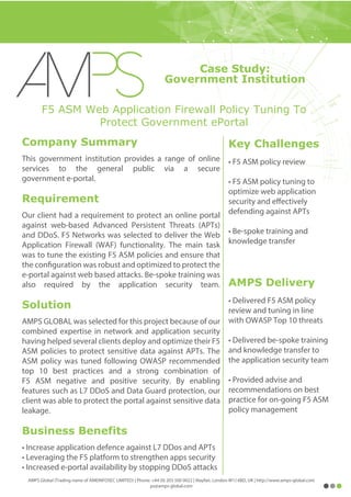 Case Study: Government Institution | PDF