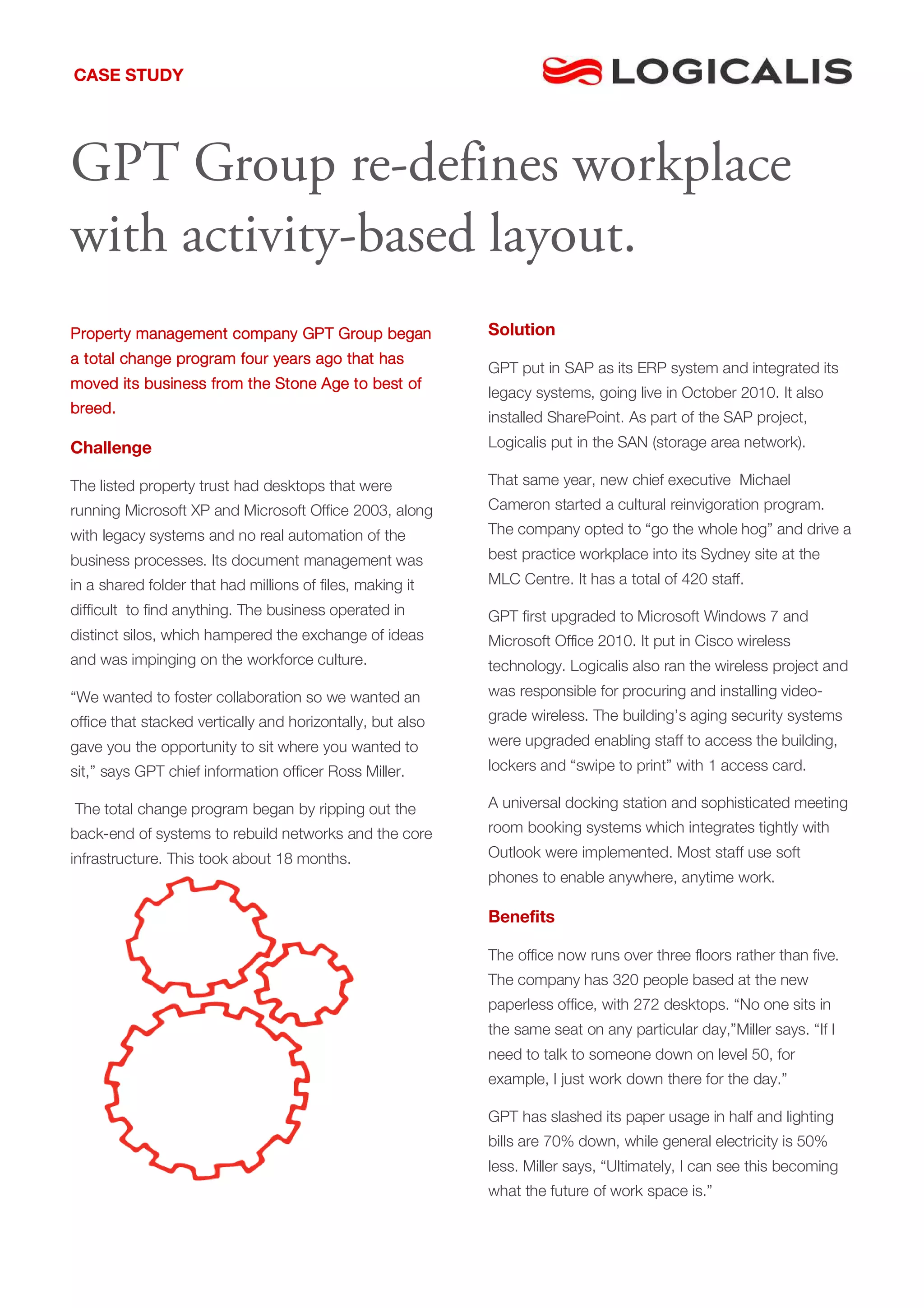 Case Study GPT Group | PDF | Business | Business and Finance