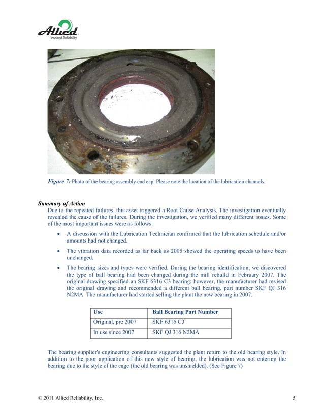 Case Study - Grinding Mill Bearing Failure | PDF | Auto Repair | Automotive