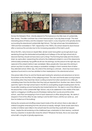 Case study haunted horror | DOCX