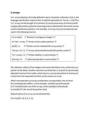 Case study how pointer plays very important role in data structure | DOCX