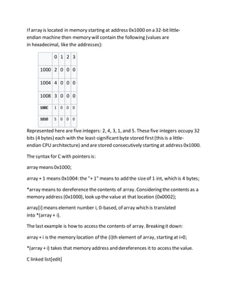 Case study how pointer plays very important role in data structure | PDF