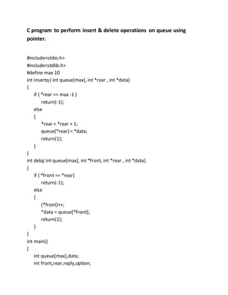 Case study how pointer plays very important role in data structure | DOCX