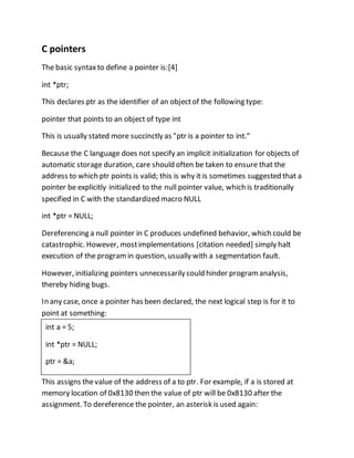 Case study how pointer plays very important role in data structure | PDF
