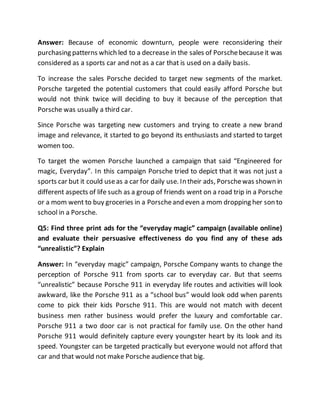 Case Study: How Porsche created new relevance or a revered icon. | DOCX