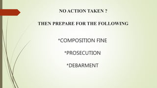 Case study How to avoid Enforcement action by ACRA | PPTX