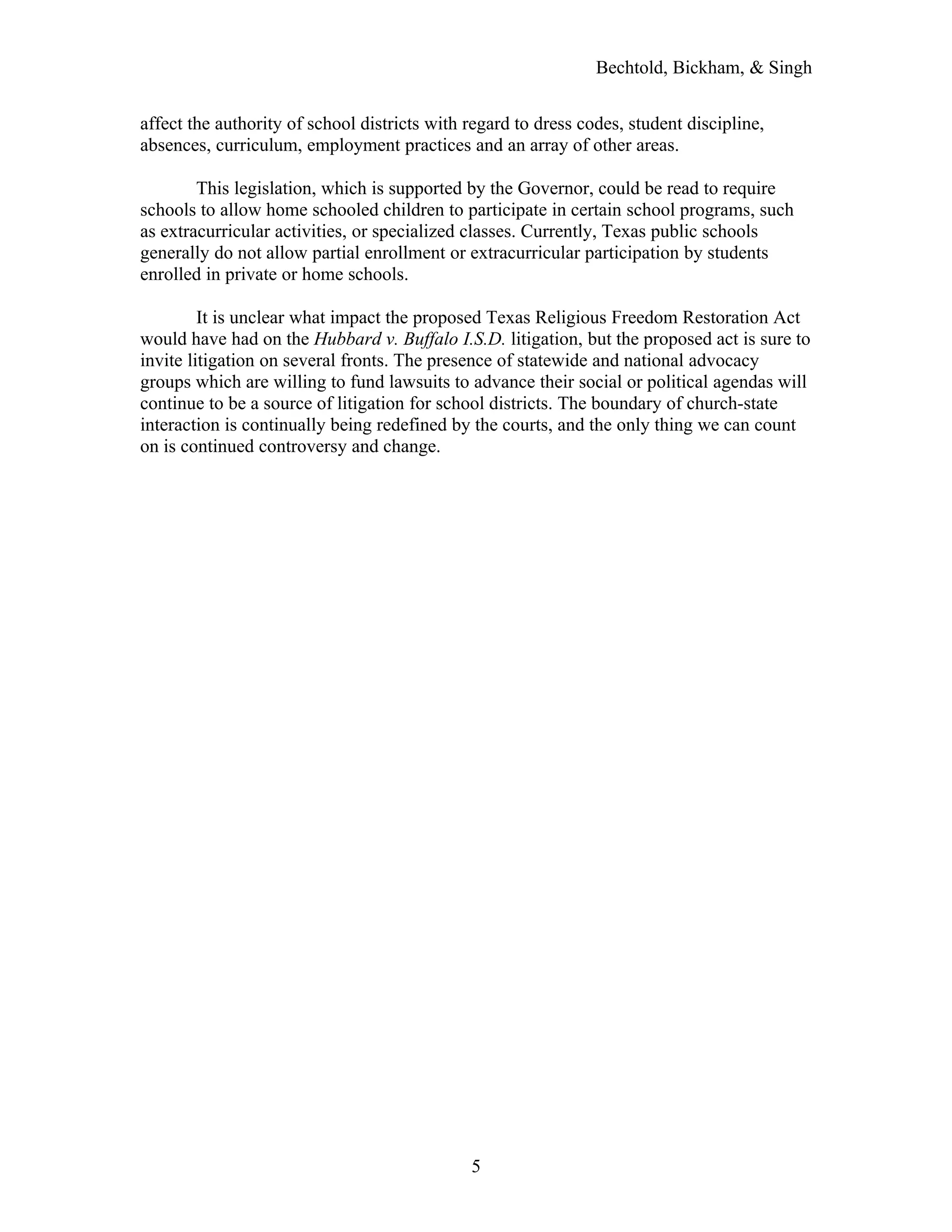 Case Study Hubbard V[1] | DOC