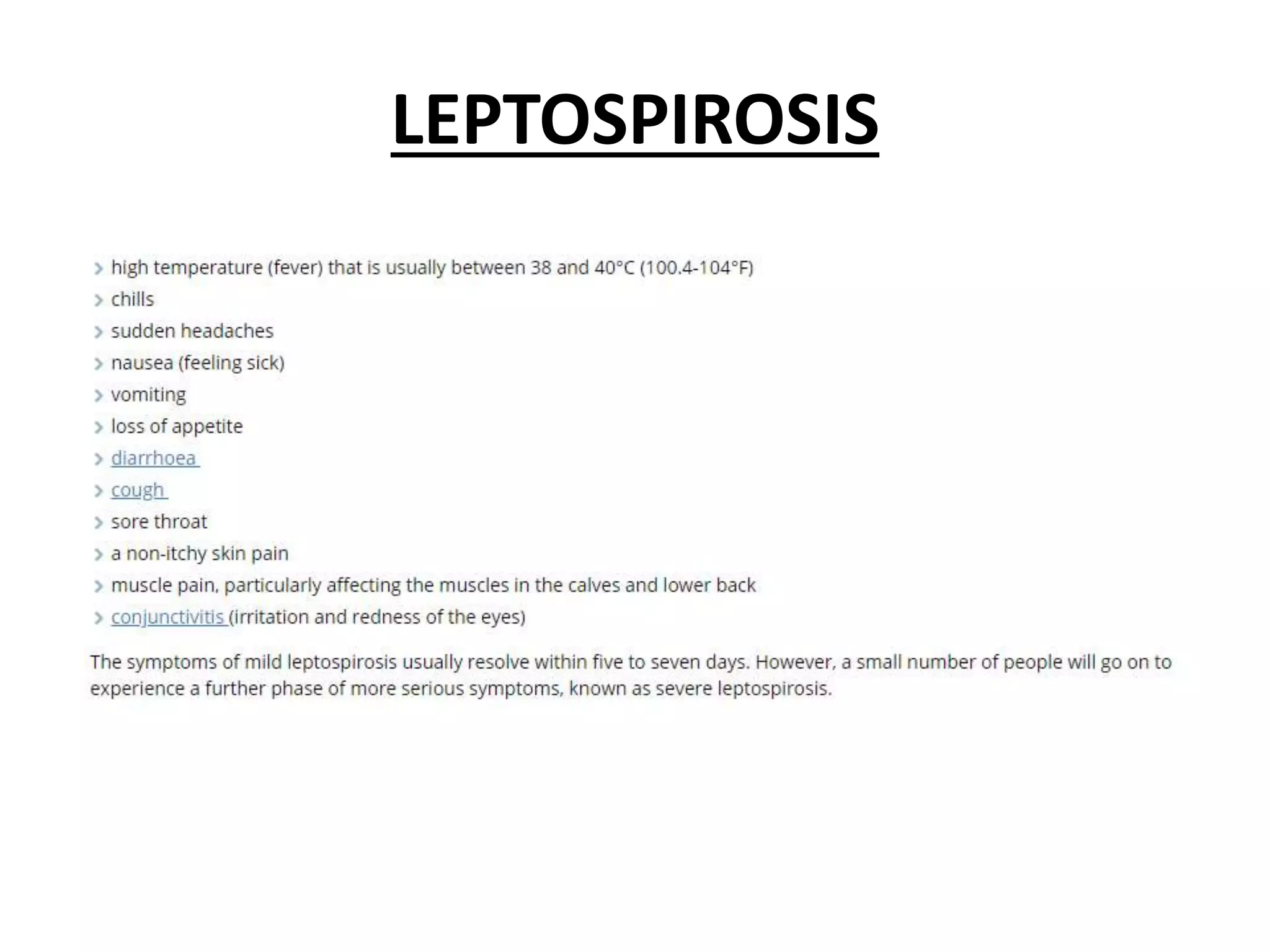 Case Study - Leptospirosis | PPTX