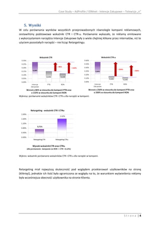 Case study IDMnet - AdProfile - Intencje Zakupowe - telewizja n | PDF
