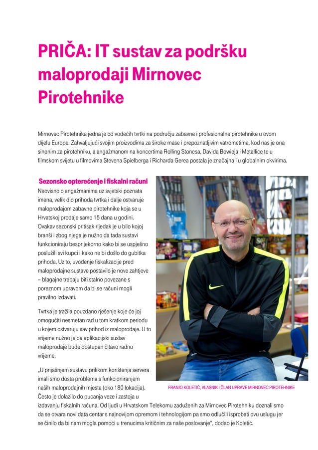 Case study - IT sustav za podršku maloprodaji Mirnovec pirotehnike | PDF