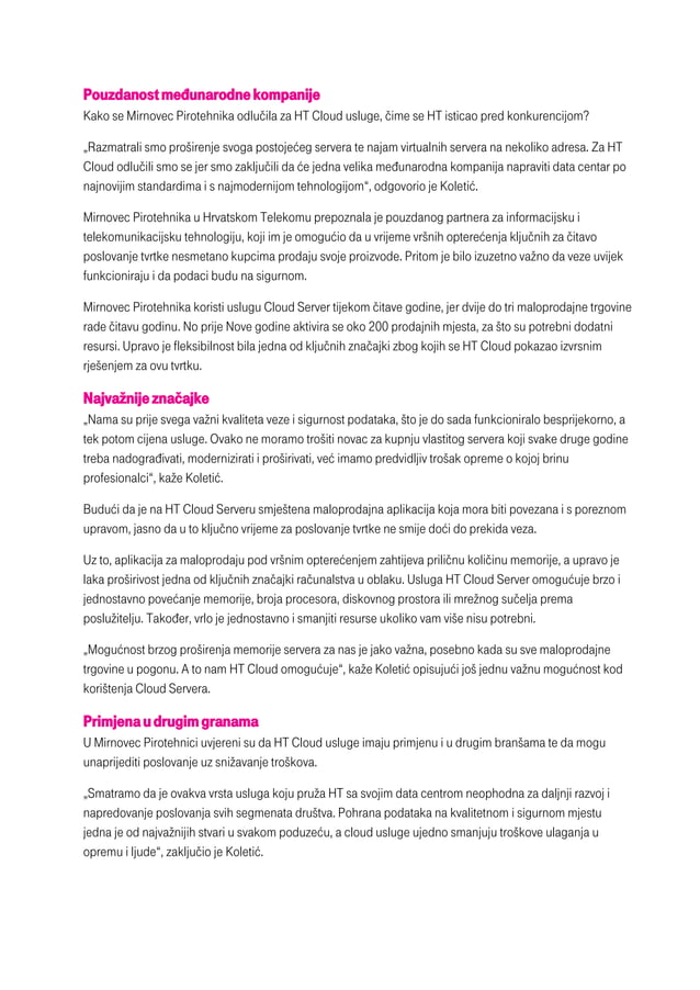 Case study - IT sustav za podršku maloprodaji Mirnovec pirotehnike | PDF