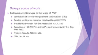 Case Study on IV&V of an Agriculture Drone | PPT