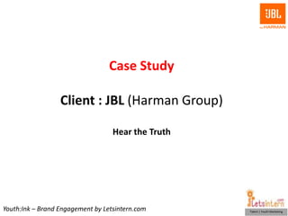 Case study jbl | PPTX