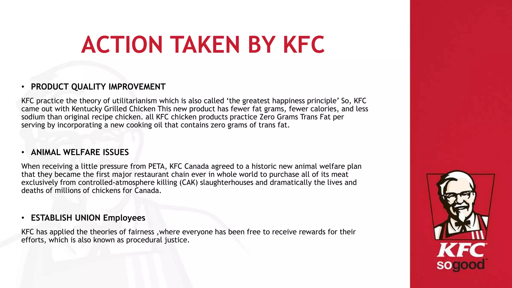 Casestudy on KFC through the lens of Proffesional ethics and values | PPTX